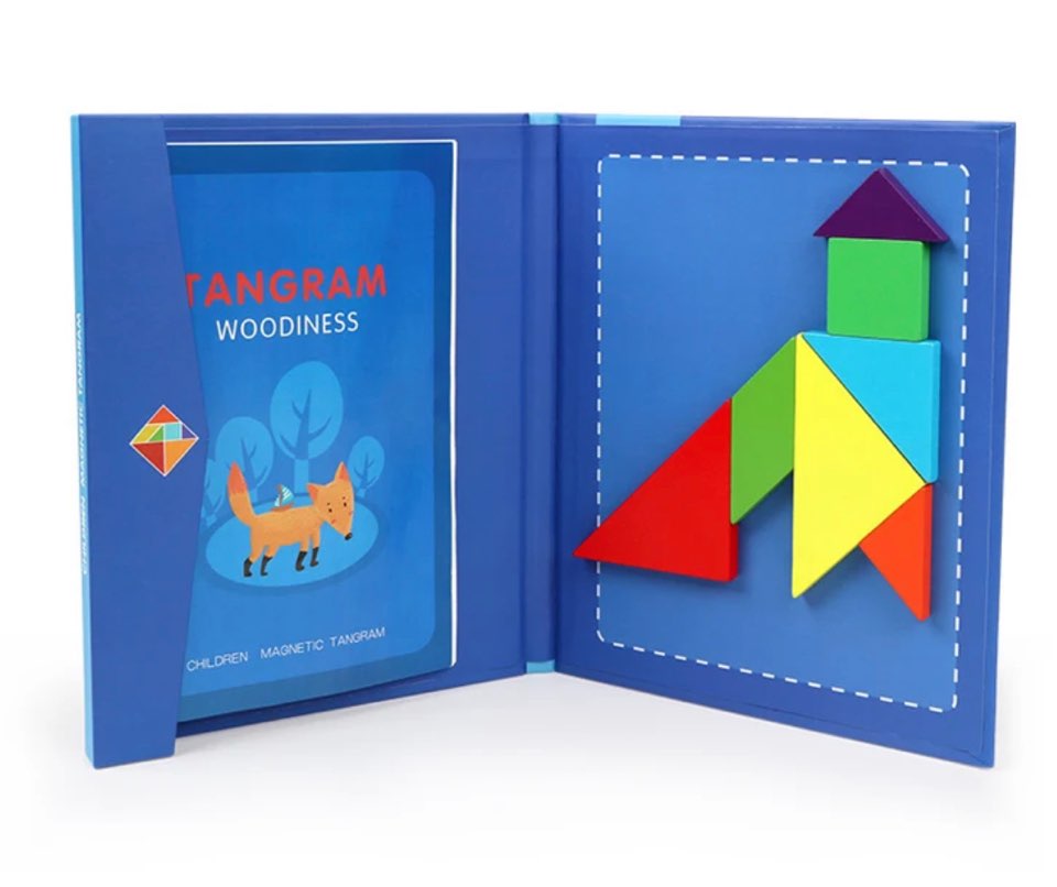 Wooden Tangram Puzzle | baby learn shapes - ToyArtsy