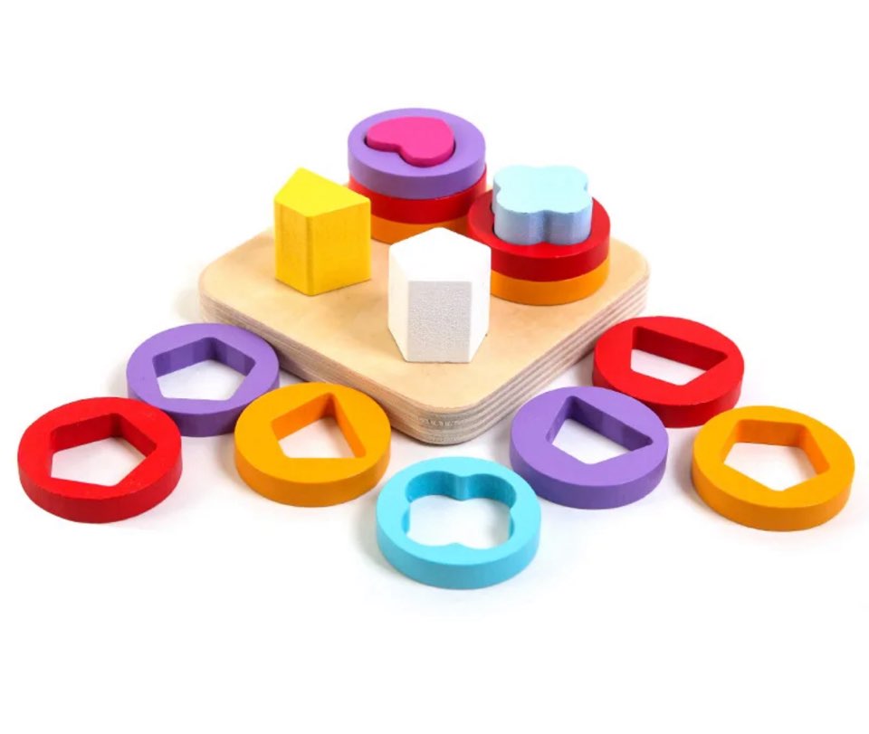 Geometric Matching Sleeve Toy for Babies and Toddlers - Brain ...