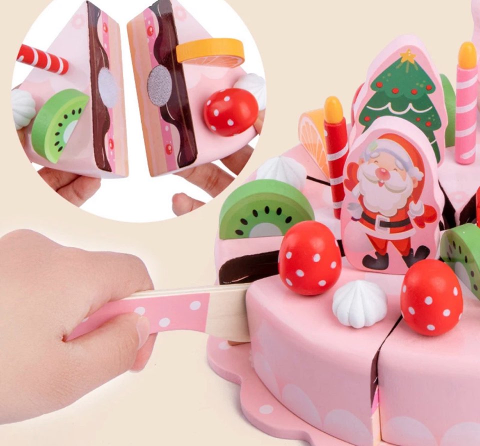Interactive Fruit Birthday Cake Toy for Pretend Play Fun | Educational ...