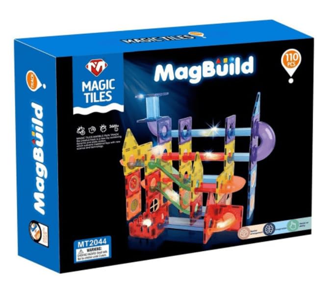 TOYARTSY Light Magnetic Blocks STEM Toy with Diamond Surface and ...