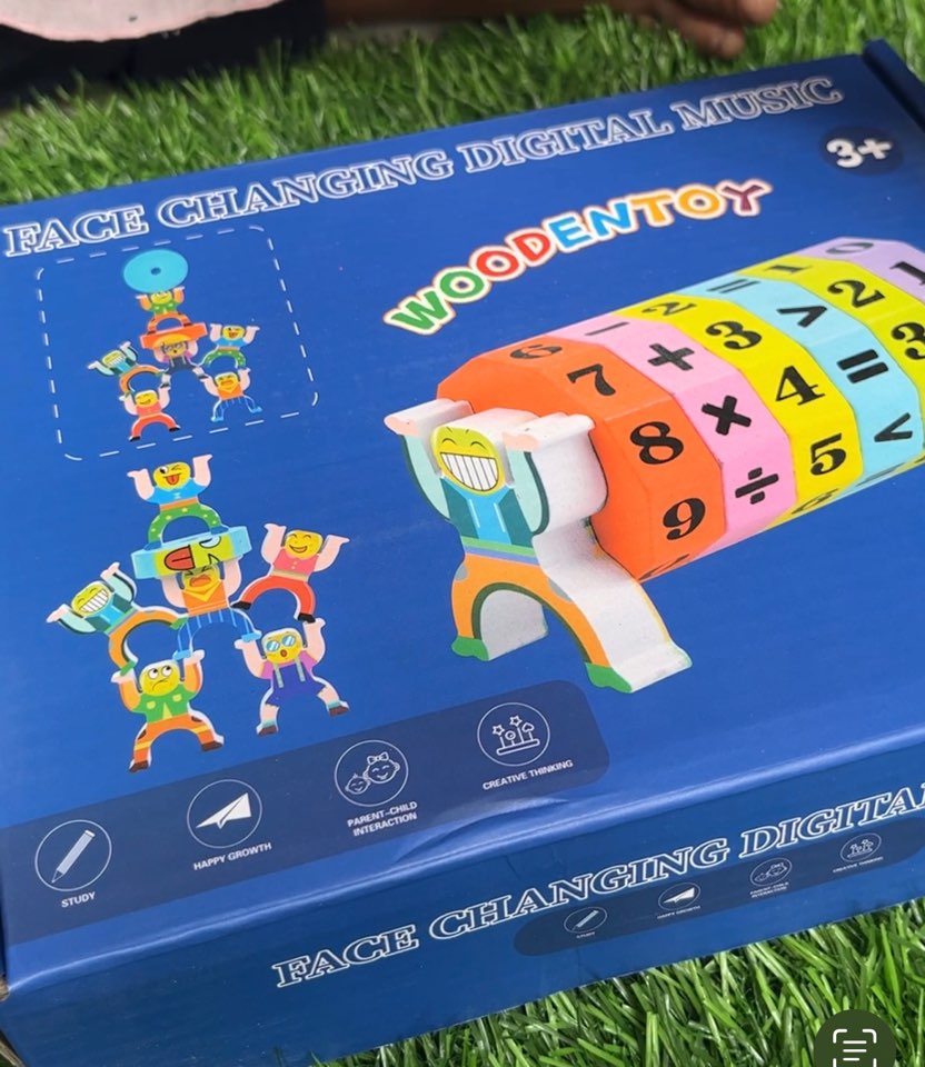 Wooden Digital Maths Learning | Balancing toy for kids - ToyArtsy