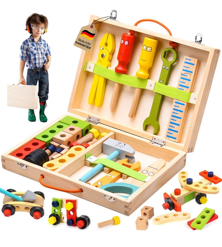 ToyArtsy Simulation Tool Box Set for Kids Pretend Play | Educational ...