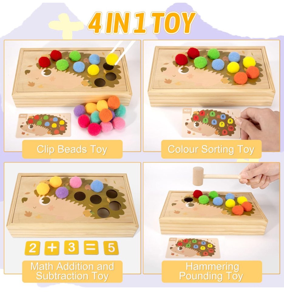 Multifunctional Learning Box for Kids – Educational Toy with Hammer ...