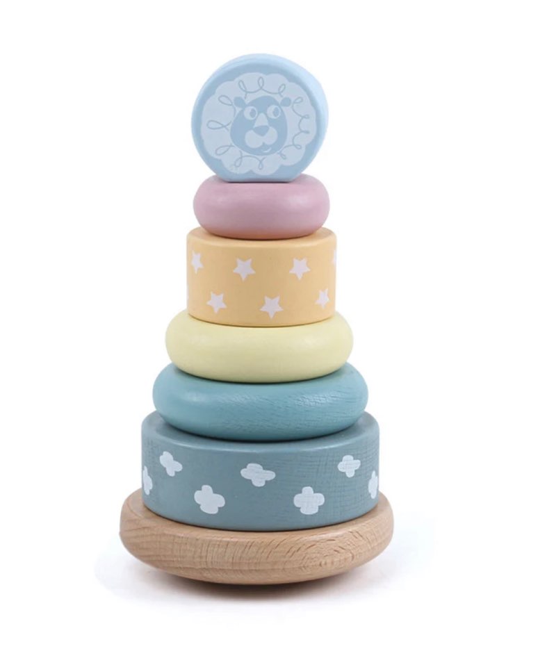 Wooden Montessori Stacking toy, Balancing toy, Roly Poly toy, Baby toys ...