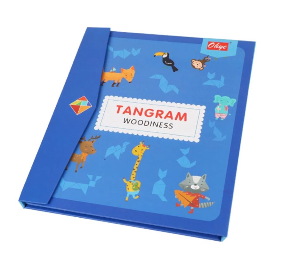 Wooden Tangram Puzzle | baby learn shapes - ToyArtsy