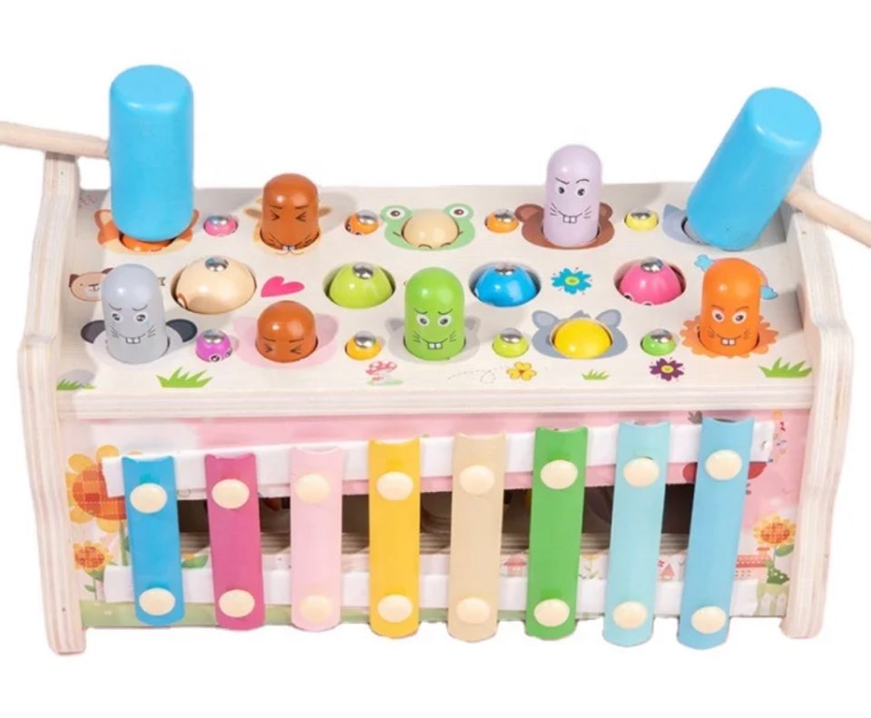 All-in-One Hammer Pounding Bench Toy - 7-in-1 Kids Activity Playset for ...