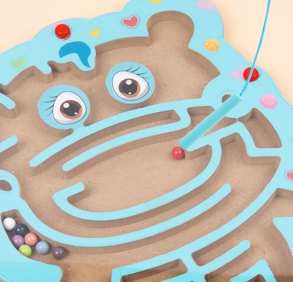 Wooden Labyrinth Game - Classic Maze Challenge for Kids | Engaging ...