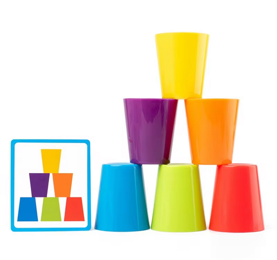 ToyArtsy Stacked Cup Battle Game Fun Kids Challenge for Family and Parties