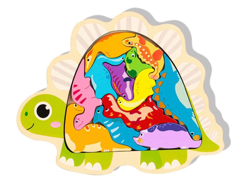 Wooden 3D Turtle puzzles | learning kids and Montessori toy - ToyArtsy
