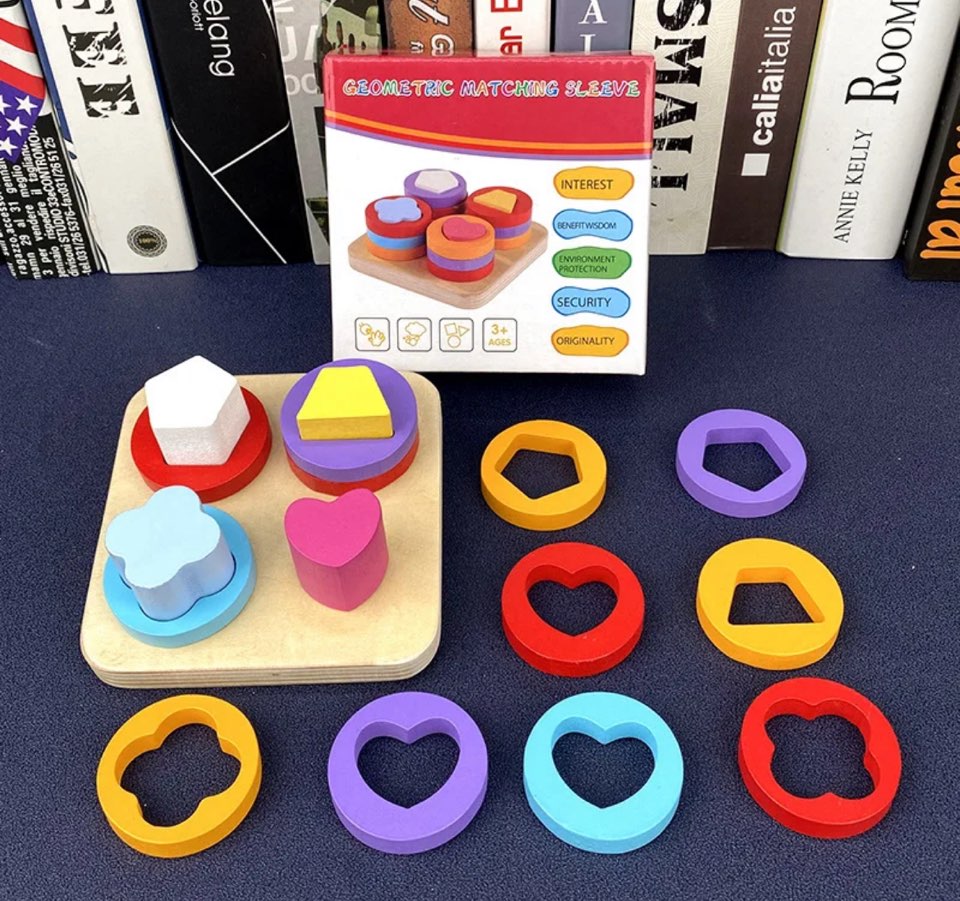 Geometric Matching Sleeve Toy for Babies and Toddlers - Brain ...