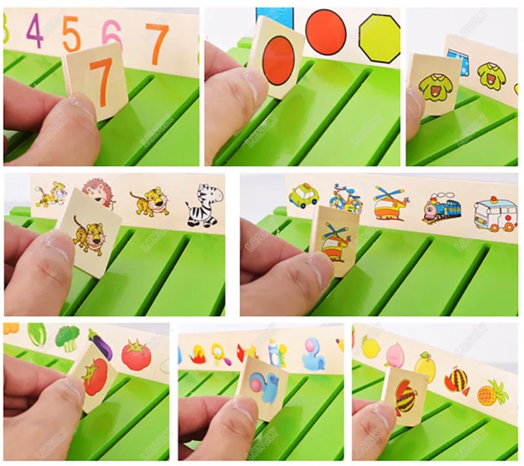 Wooden Knowledge Classification Education Toy | Educational Montessori ...