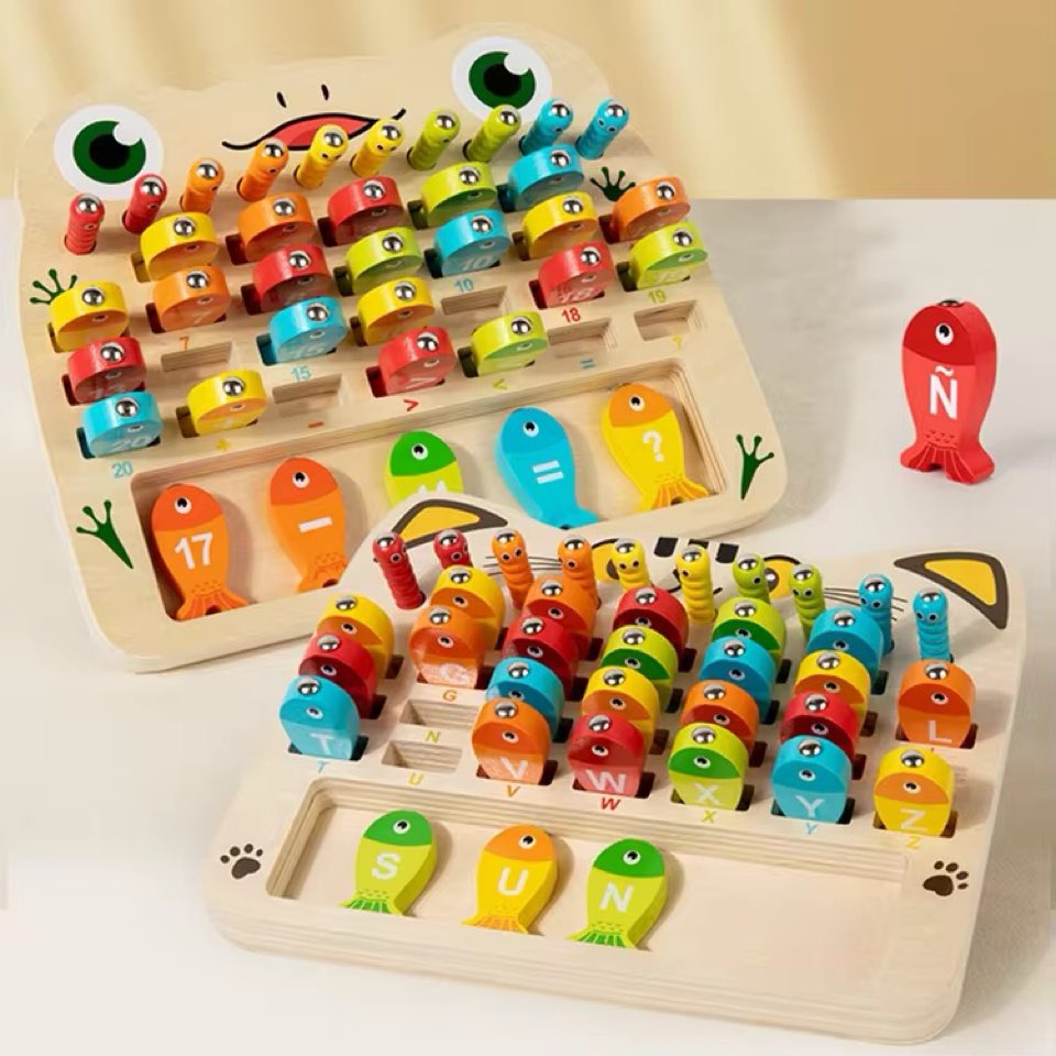 ToyArtsy Magnetic Frog and Bug Fishing Game for Kids | Fun Educational ...