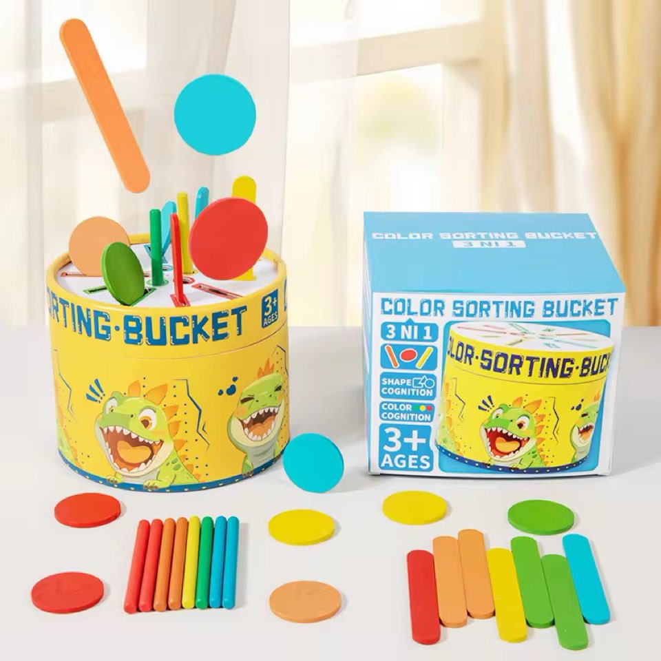 ToyArtsy Color Sorting Bucket for Kids | Educational Toy for Color ...