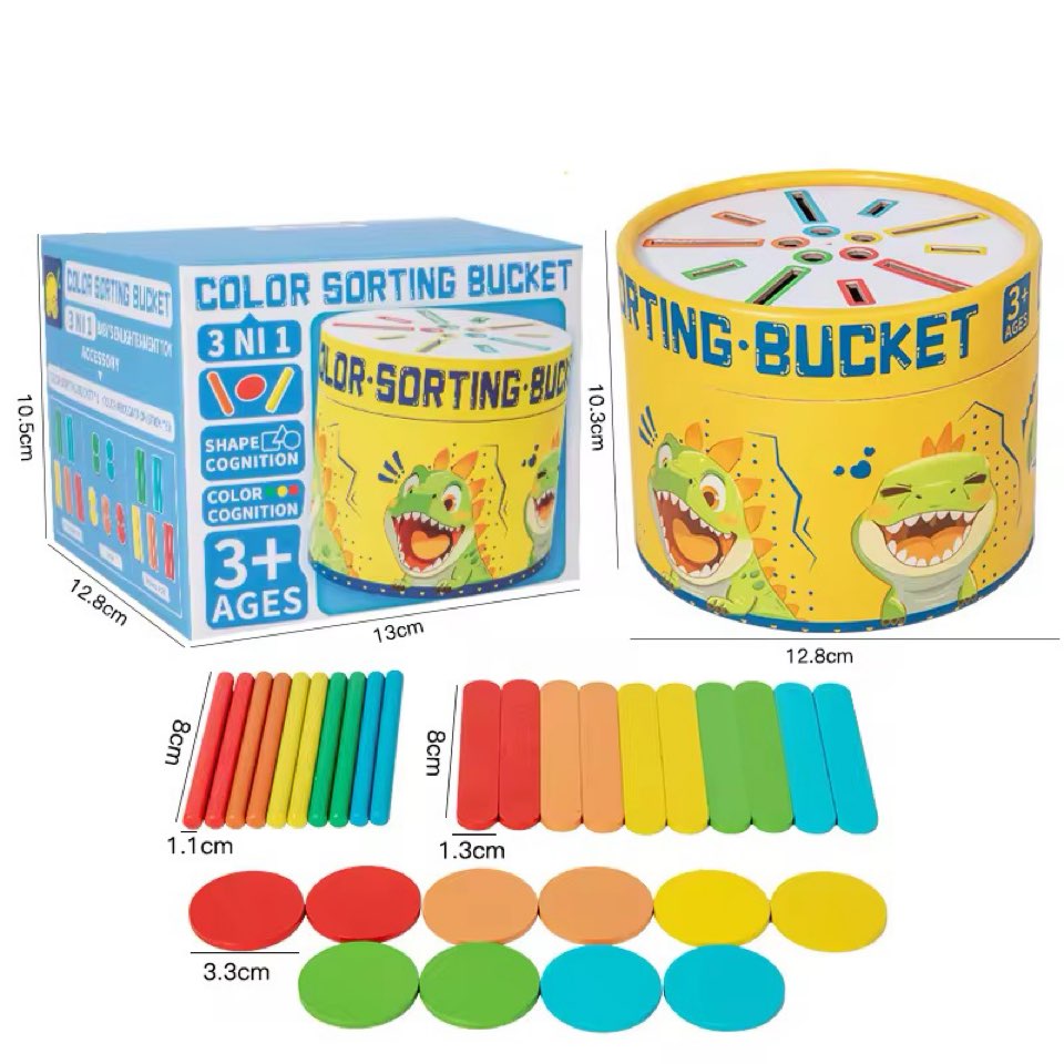 ToyArtsy Color Sorting Bucket for Kids | Educational Toy for Color ...