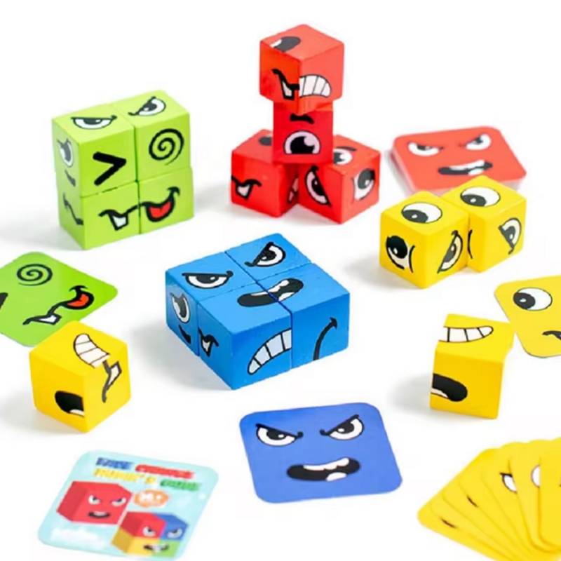 ToyArtsy Face Cube Puzzle No Box | Brain Teasing Fun for All Ages