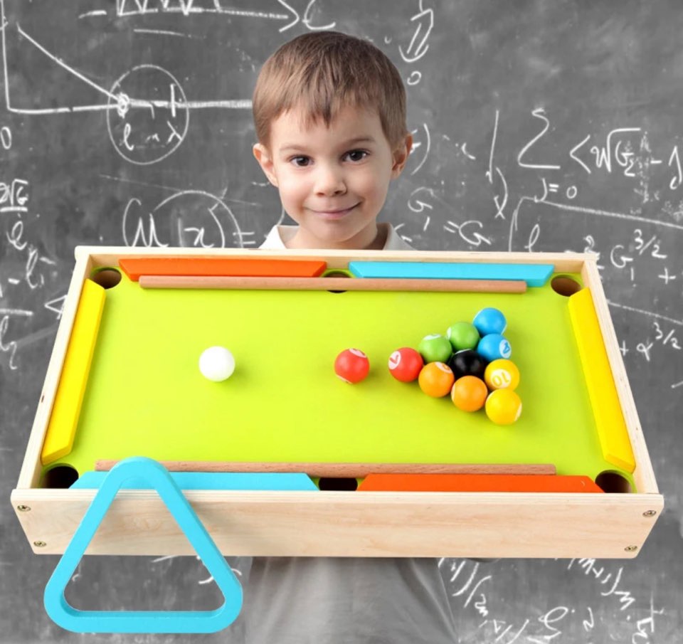 Wooden Billiards Game | Kids billiards outdoor games - ToyArtsy
