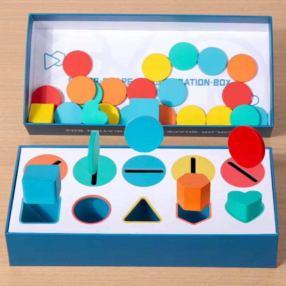 TToyArtsy Color Shapes Classification Box for Kids | Educational Toy ...