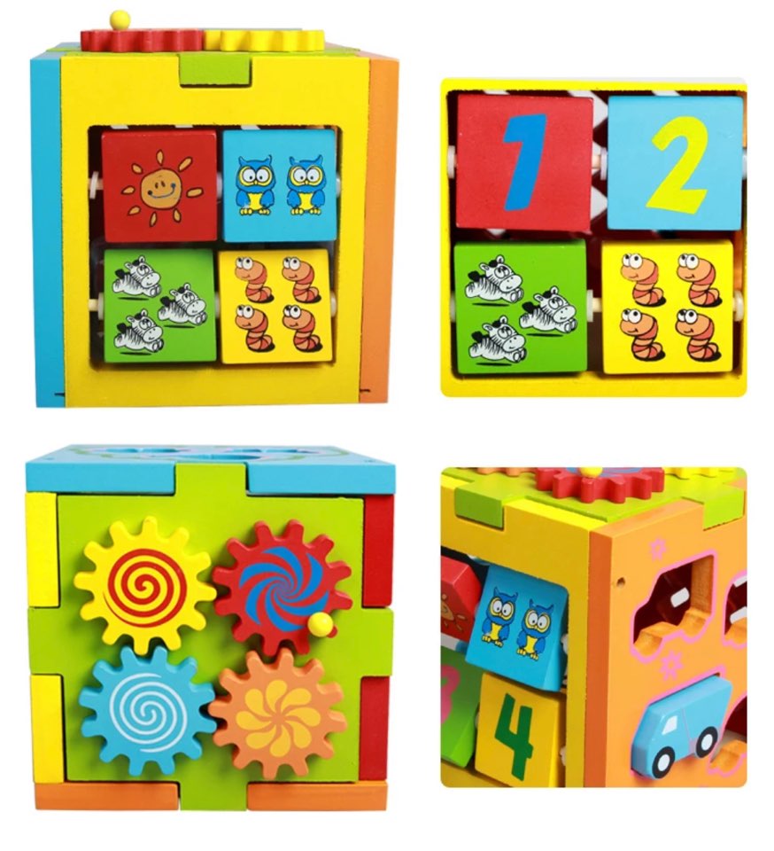 Wooden Multifunction Intelligence Box Activity | Montessori kids