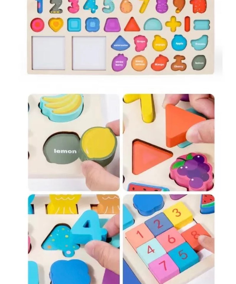 Wooden Magnetic Fishing Toy Number Letter Puzzle Sorting Game for ...