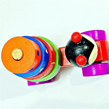 Wooden Stacking Ringset Pull toy, Pull Toy, Pull along toys - Lady Bug ...
