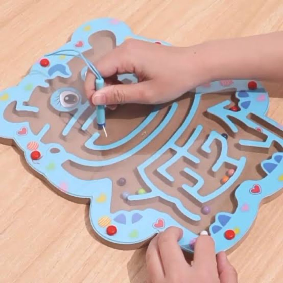 Wooden Labyrinth Game - Classic Maze Challenge for Kids | Engaging ...