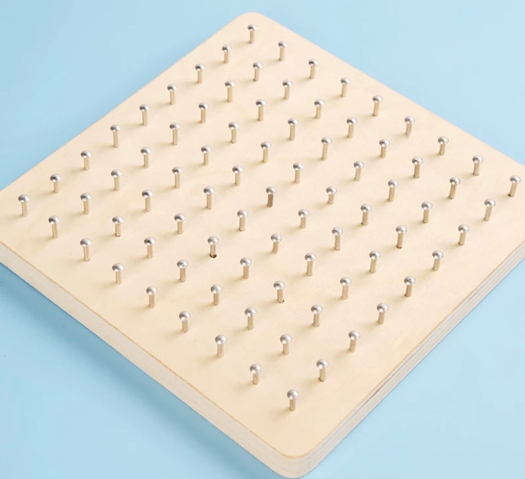 Wooden 3D Nail Drawing board | preschool learning at home - ToyArtsy