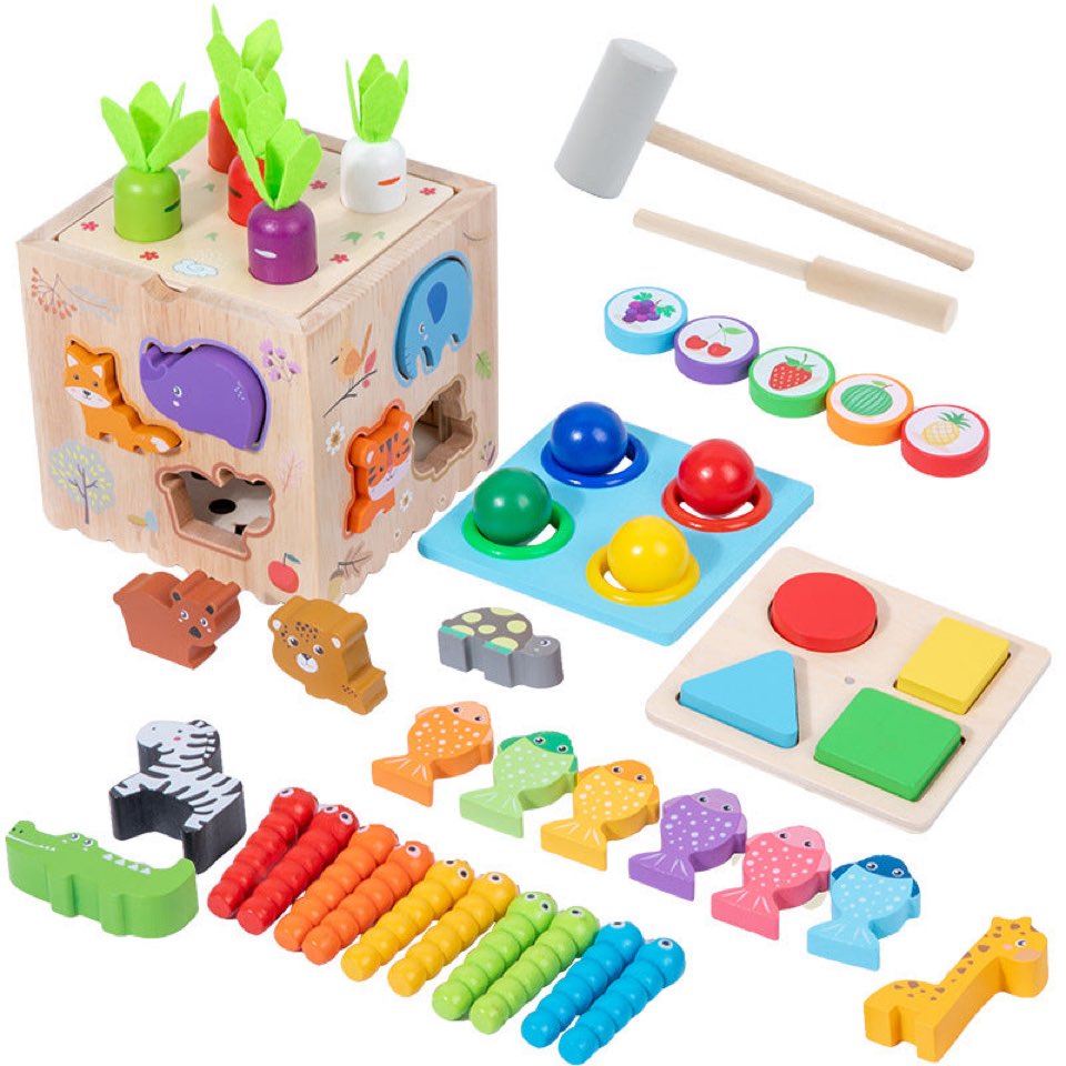 ToyArtsy Multifunctional 8 in 1 Activity Box for Kids | Educational Toy ...
