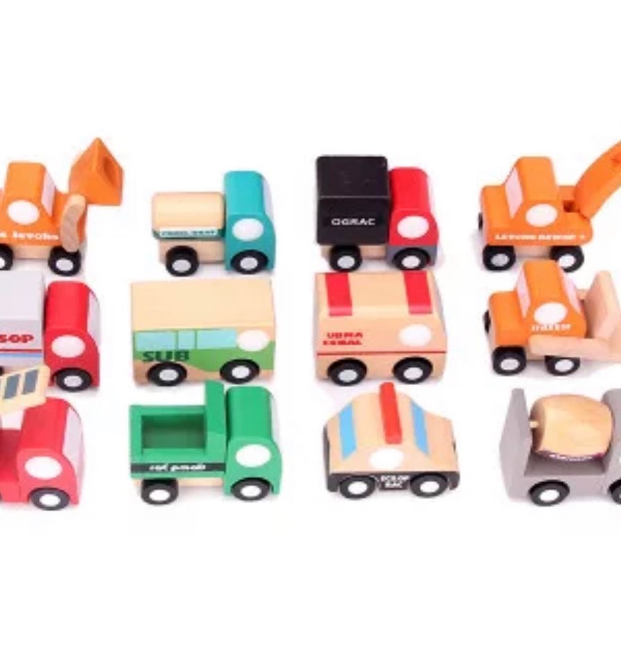 12 in 1 Wooden Car set | interactive learning toy - ToyArtsy