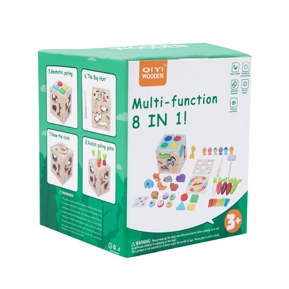 ToyArtsy Multifunctional 8 in 1 Activity Box for Kids | Educational Toy ...