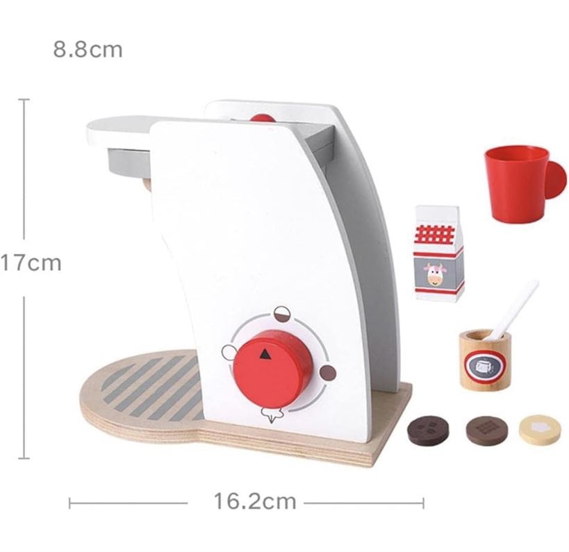 Wooden Coffee Maker Kitchen playset | kids roleplay toy set - ToyArtsy