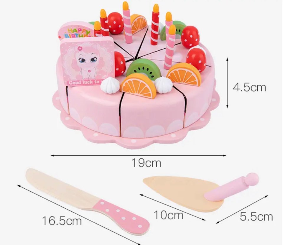 Interactive Fruit Birthday Cake Toy for Pretend Play Fun | Educational ...